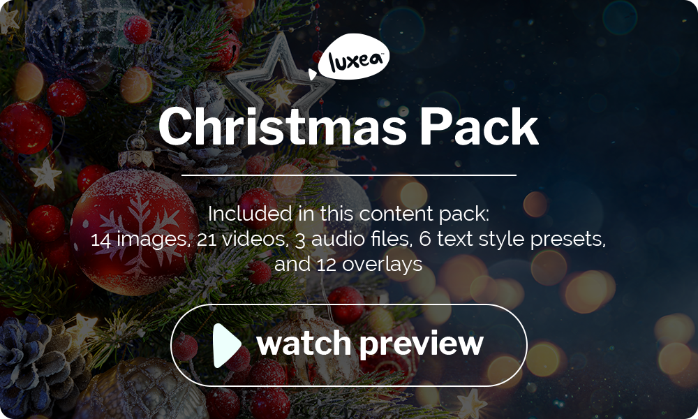 Luxea Video Editor | Content Packs